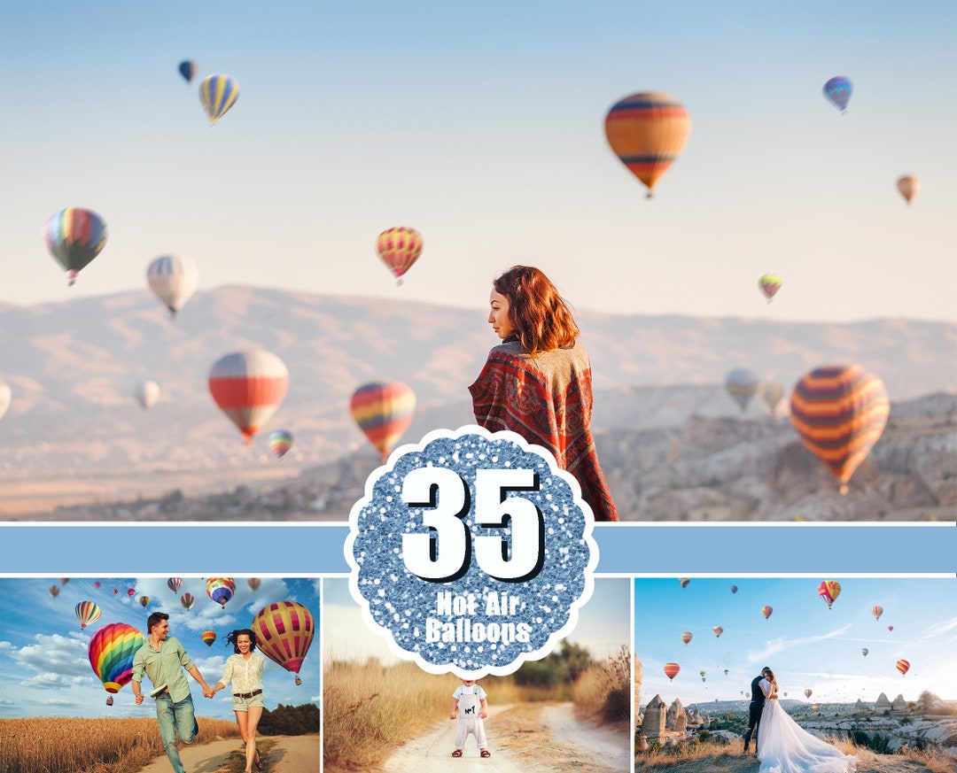 35 Hot Air Balloon Ballon Photo Overlays, Aerostat, Photography ...