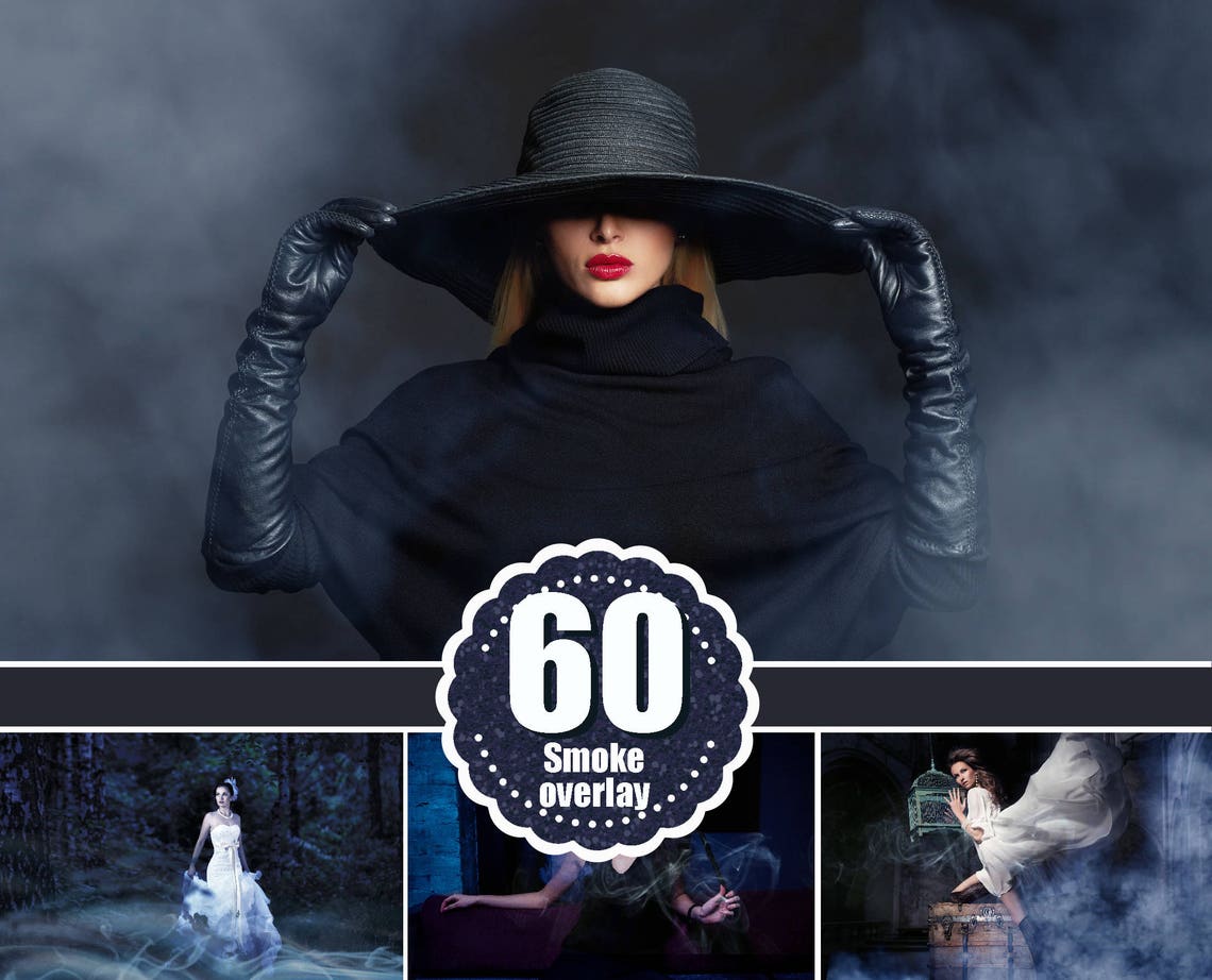 60 Color Colored Fog Smoke Photo Overlays Photoshop Overlay - Etsy