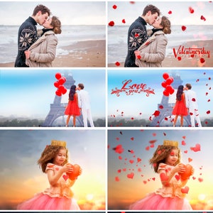 110 Valentine Valentine's Day Photo Overlay, Heart Love Romantic Petals ...