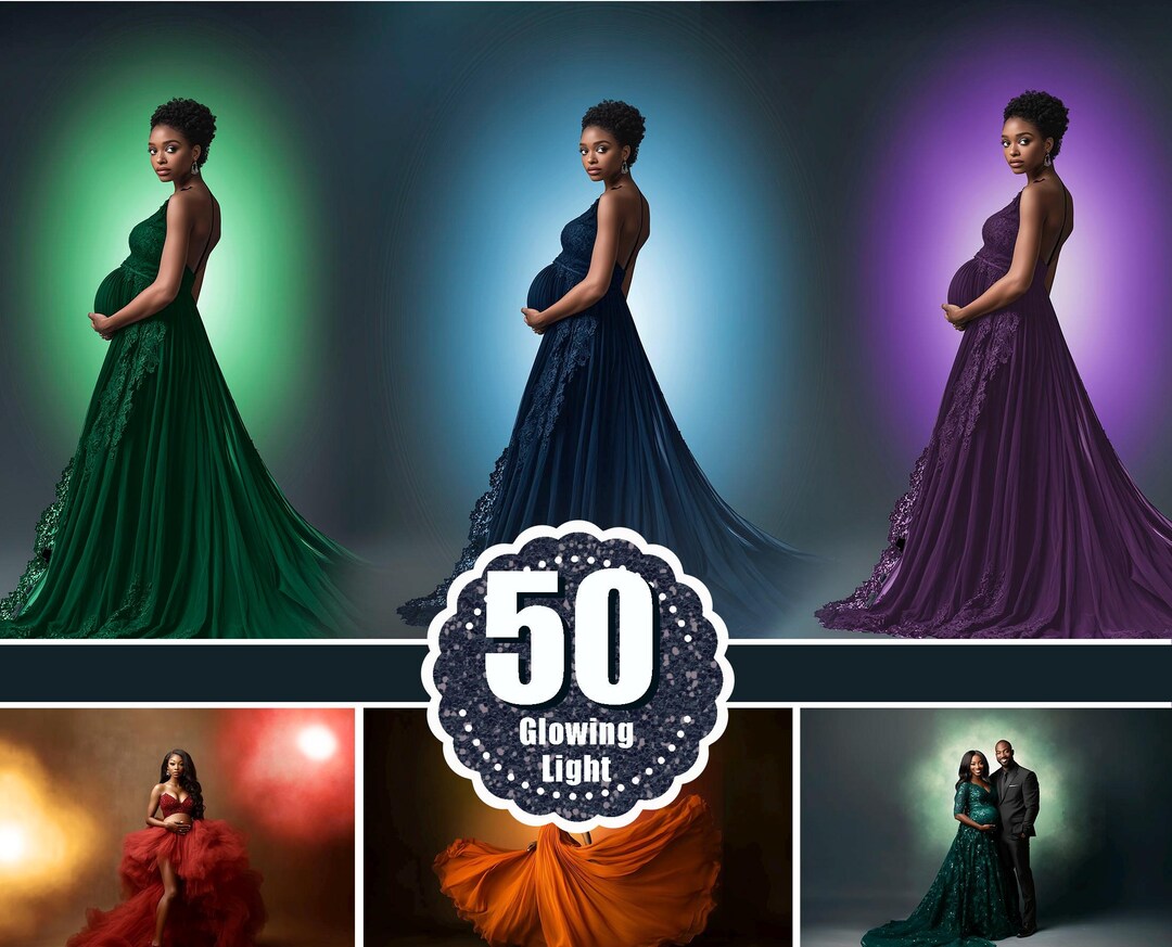 50 Glowing Light Overlay, Maternity Overlay, Photoshop Overlay ...