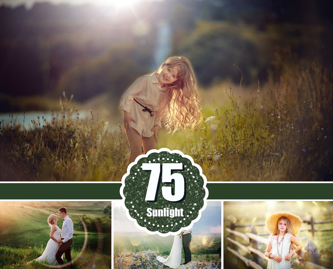 75 Natural Sun Light Photoshop Overlays, Sunlight Bokeh, Sun Rays, Sun ...