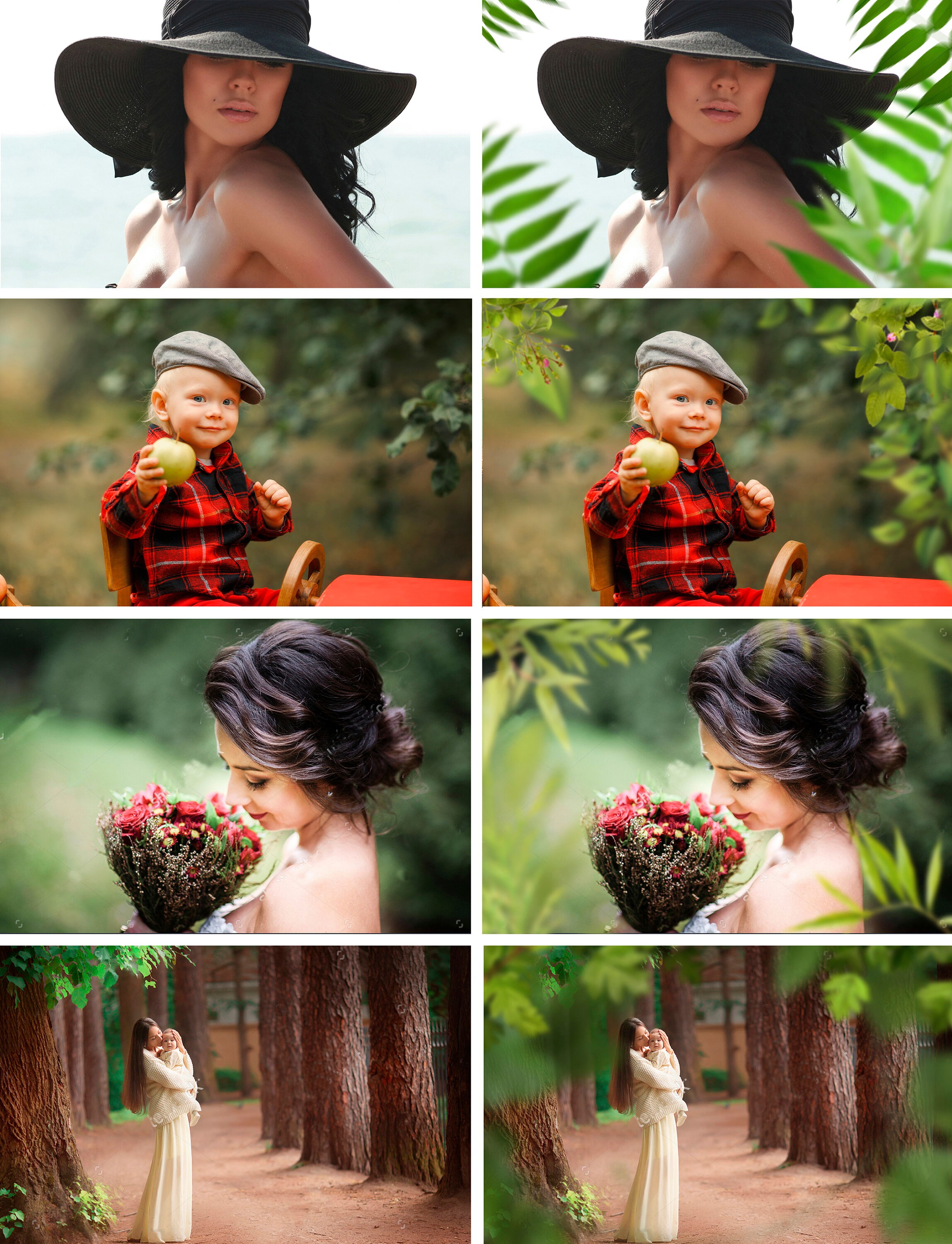 45 Branches Photo Overlays, Shooting Through Branches, Tree, Green ...