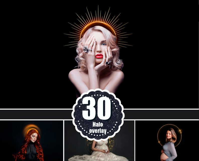 35 Circle Halo Overlays Angel Halo Gold Ring Clipart - Etsy