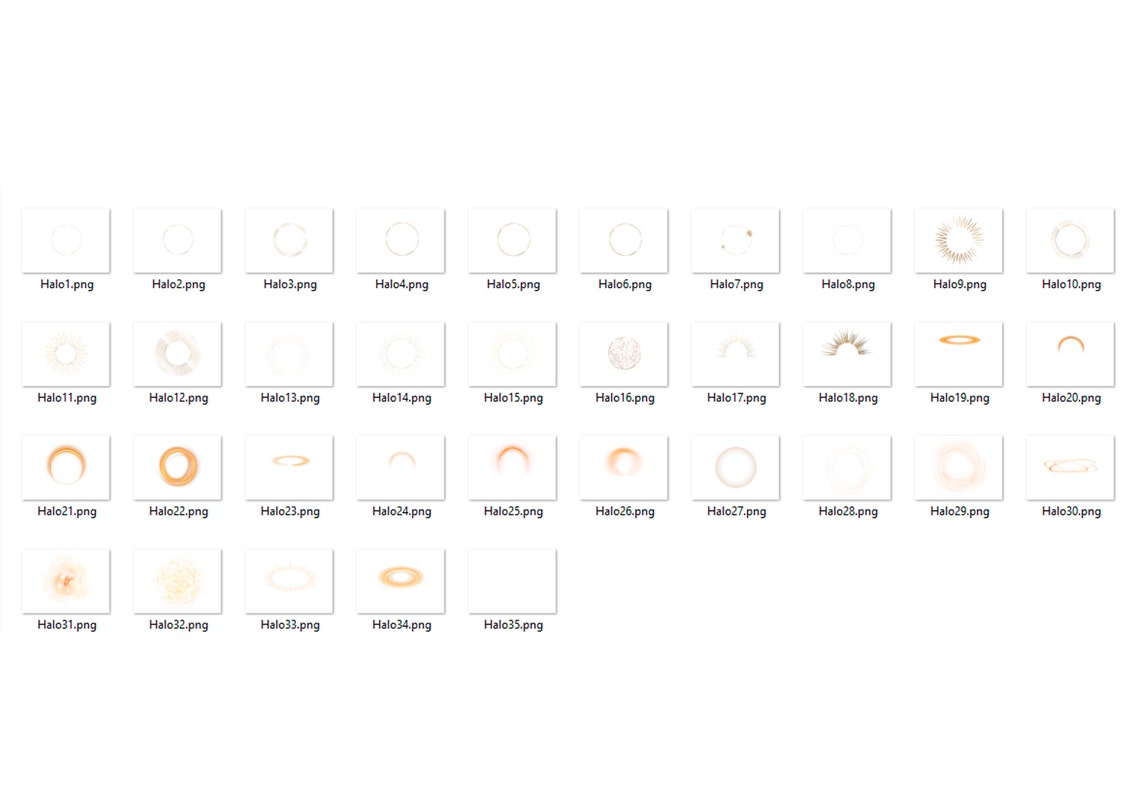 35 Circle Halo Overlays Angel Halo Gold Ring Clipart - Etsy