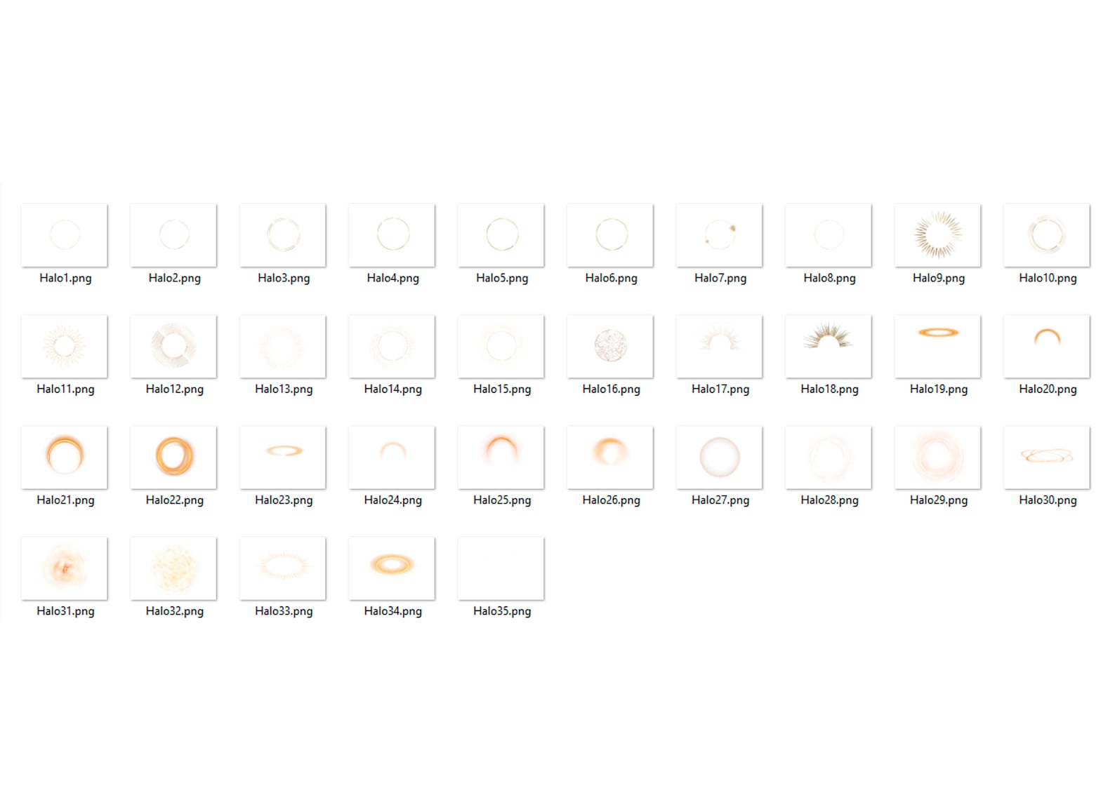 35 Circle Halo Overlays Angel Halo Gold Ring Clipart - Etsy