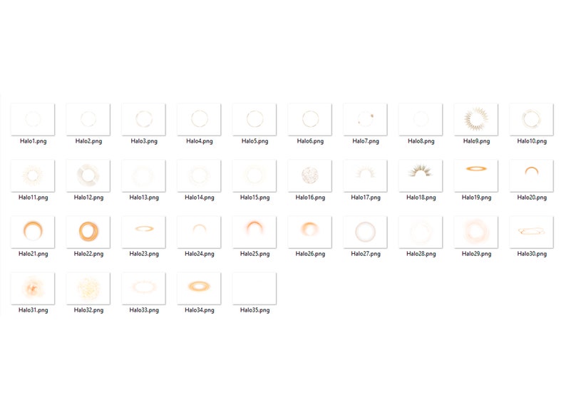 35 Circle Halo Overlays, Angel Halo, Gold Ring, Clipart, Photoshop ...