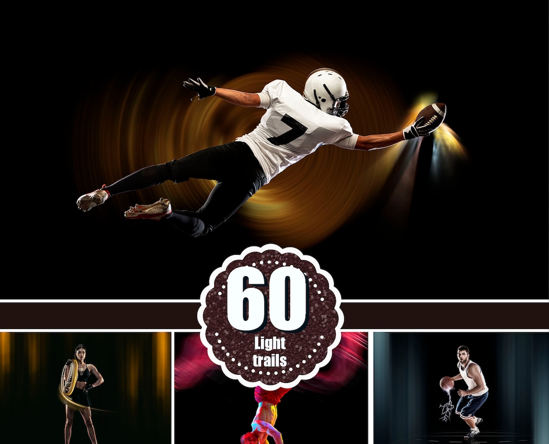 60 Light Trace Sport Overlay, Lights Effect, Studio Backdrops ...