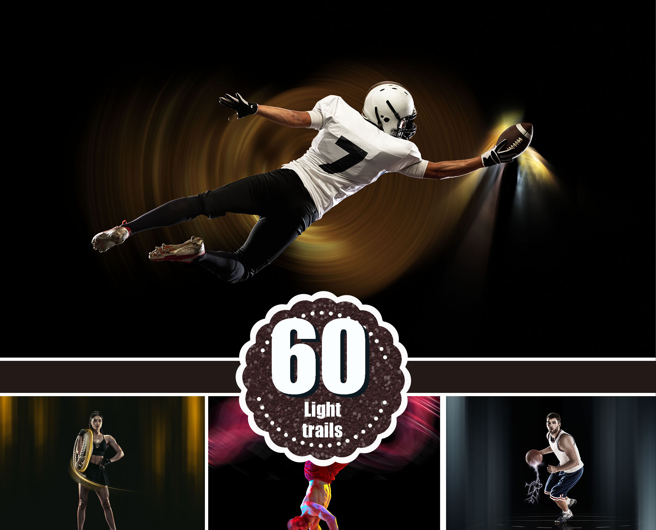 60 Light Trace Sport Overlay, Lights Effect, Studio Backdrops ...