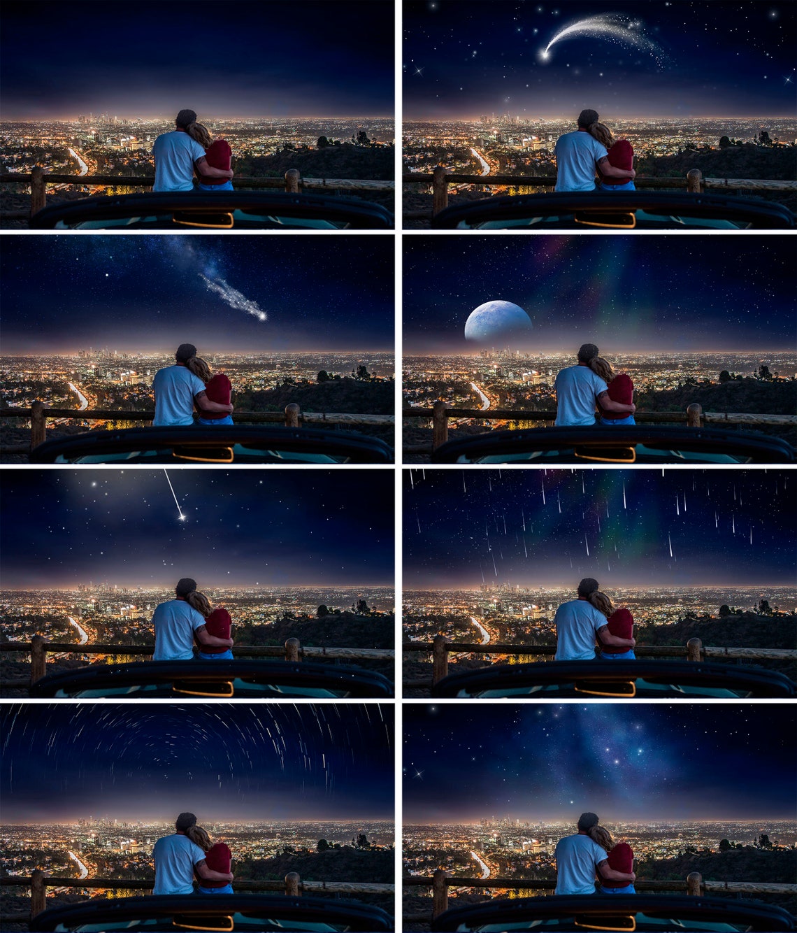 35 Falling Star Photoshop Overlay Night Sky Starlight Milky - Etsy