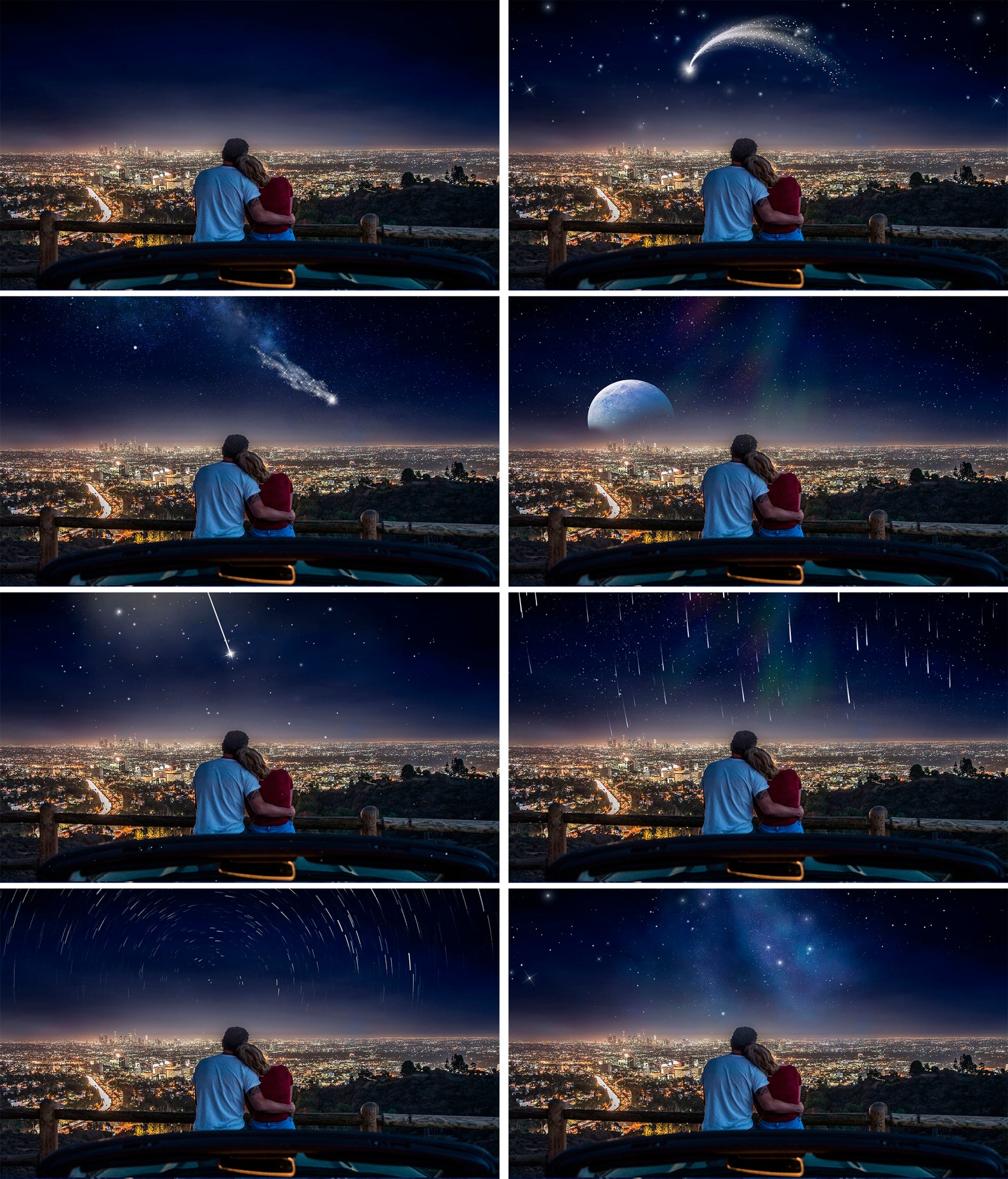 35 Falling Star Photoshop Overlay Night Sky Starlight Milky - Etsy