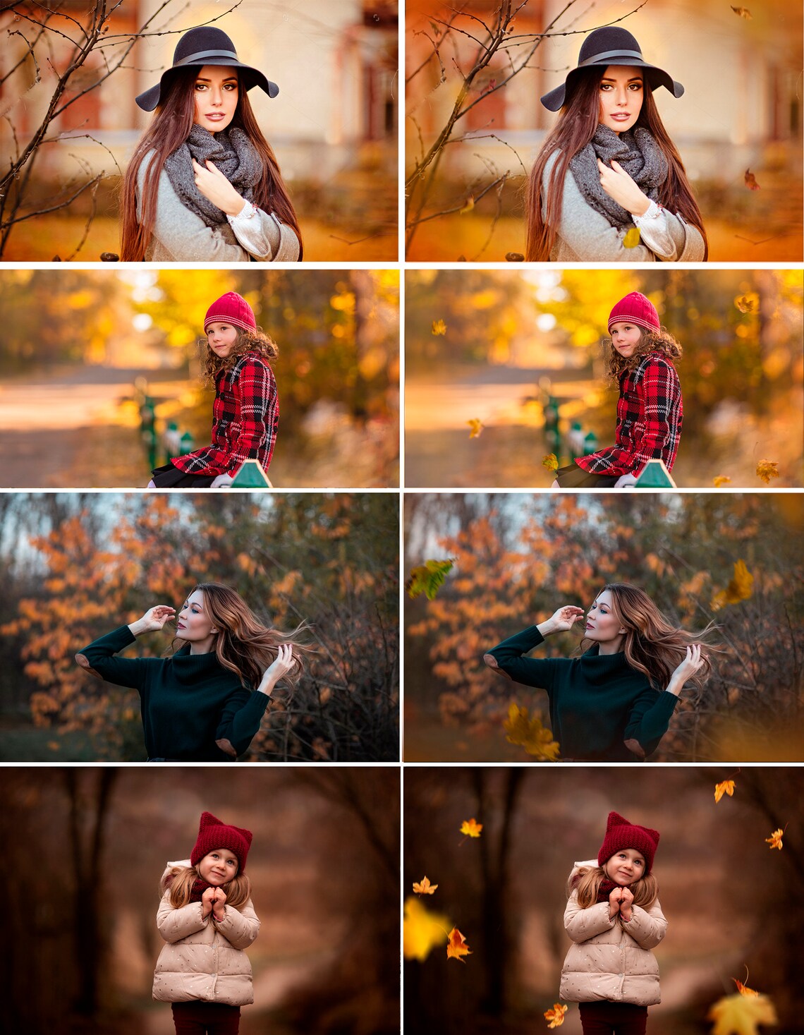 55 Falling Leaves Overlays Photoshop Mix Overlays Photo - Etsy