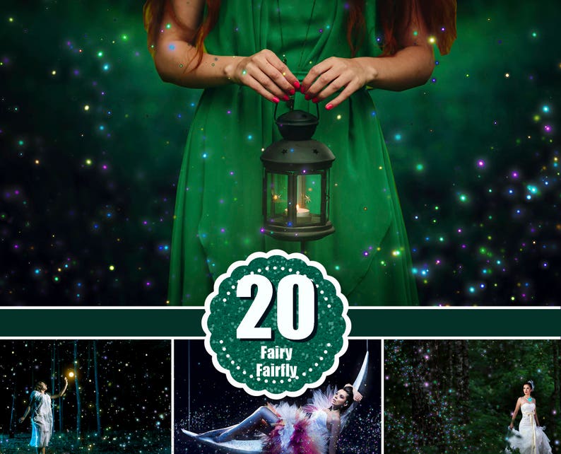 20 Magic Firefly Photo Overlays Fireflies Photoshop Overlay - Etsy