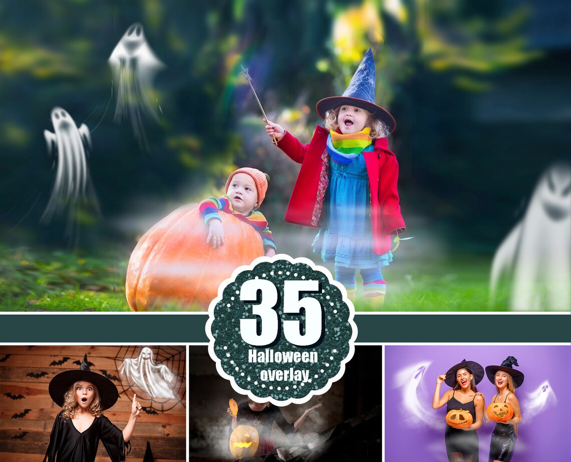 35 Ghost Halloween overlay ghosts fog magic fog mist fog | Etsy