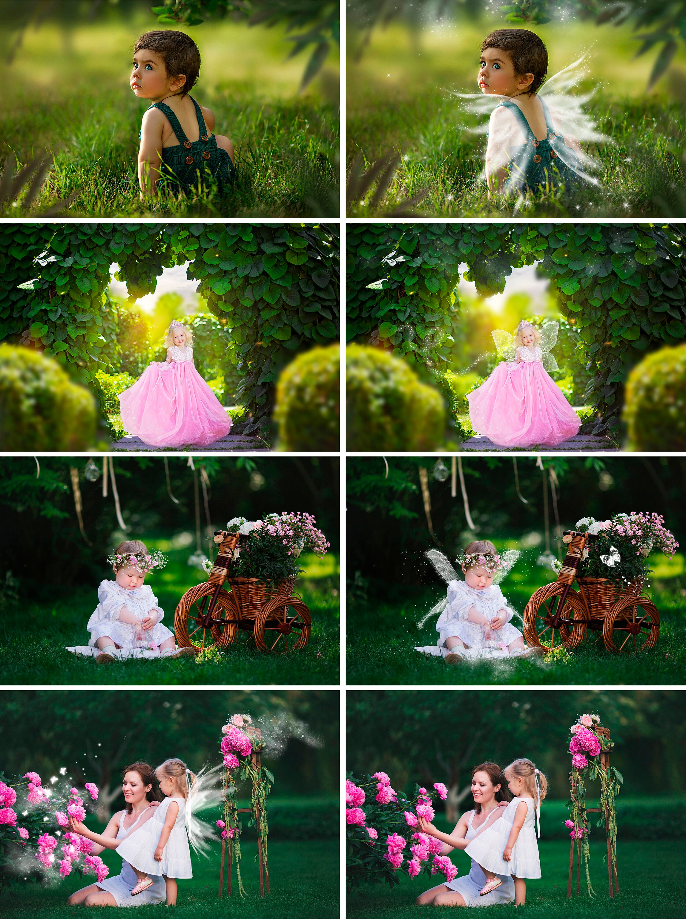 35 Magic Fairy Light Photo Overlays, Lights Effects, Wing, Star ...