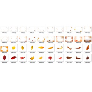 55 Falling Leaves Overlays, Photoshop Mix Overlays, Photo Prop, Autumn ...