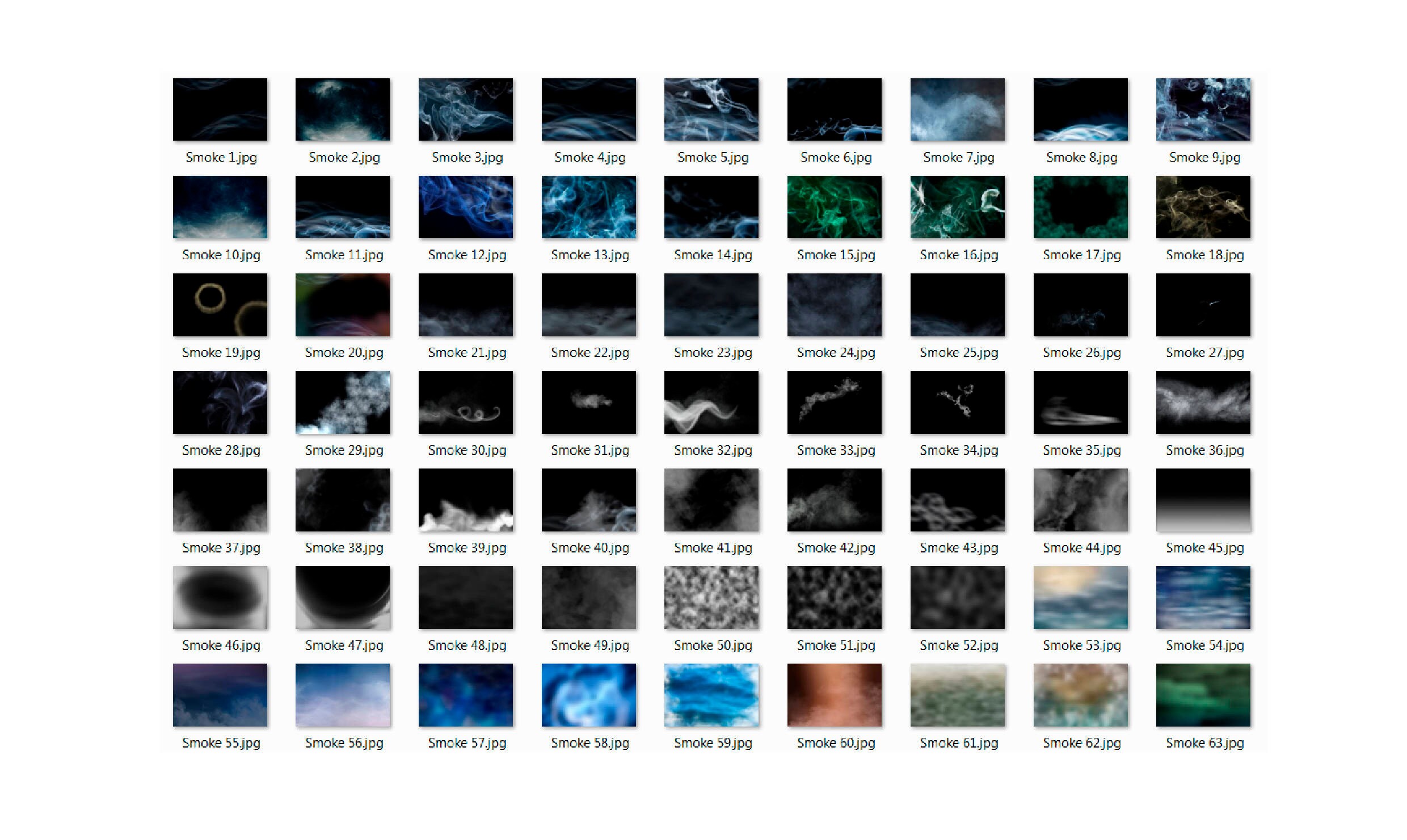 60 Color Colored Fog Smoke Photo Overlays Photoshop Overlay - Etsy