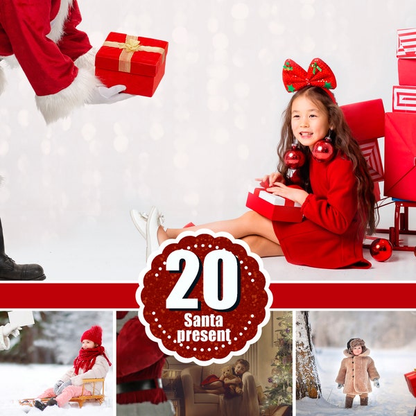 Santa Overlays - Etsy