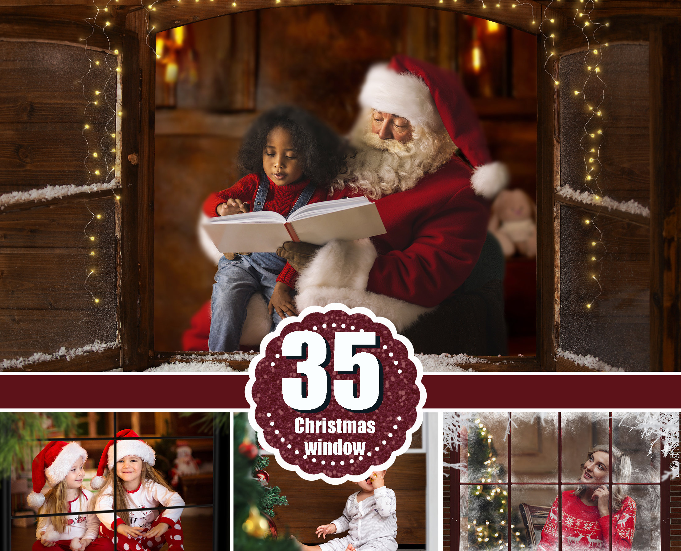 35 Window Frame Rustic Frames Christmas Photoshop Mix - Etsy