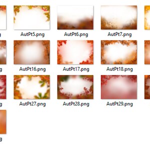 35 Autumn Painted Photo Overlays, Photoshop Art Frames, Autumn Overlays ...