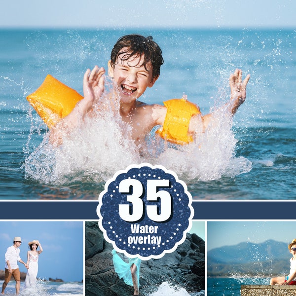 Water Splash Overlay for Photoshop - Etsy