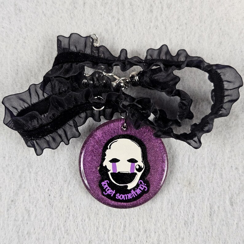 FNAF Puppet Reminder Pendant & Ruffle Elastic Choker - Etsy
