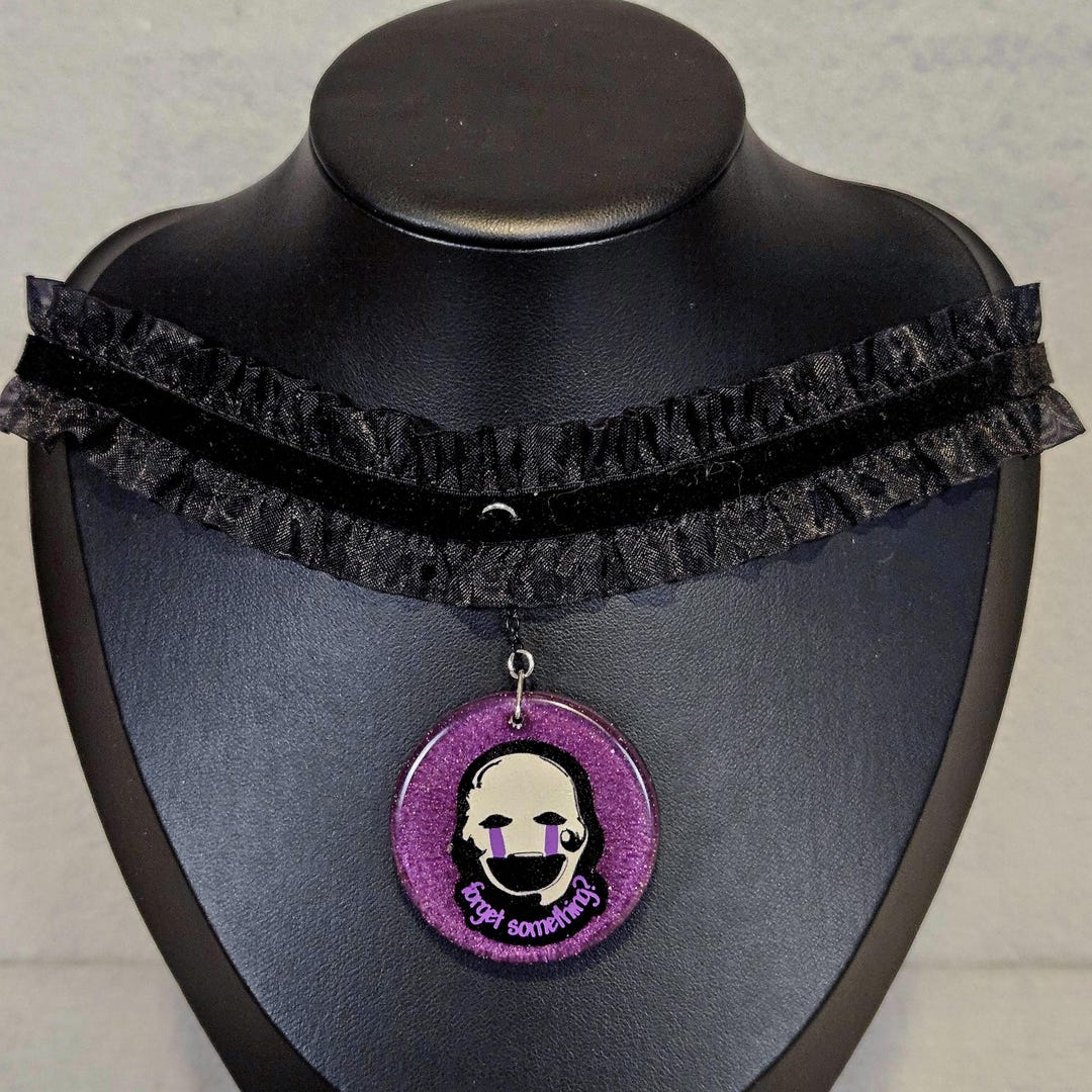 FNAF Puppet Reminder Pendant & Ruffle Elastic Choker - Etsy