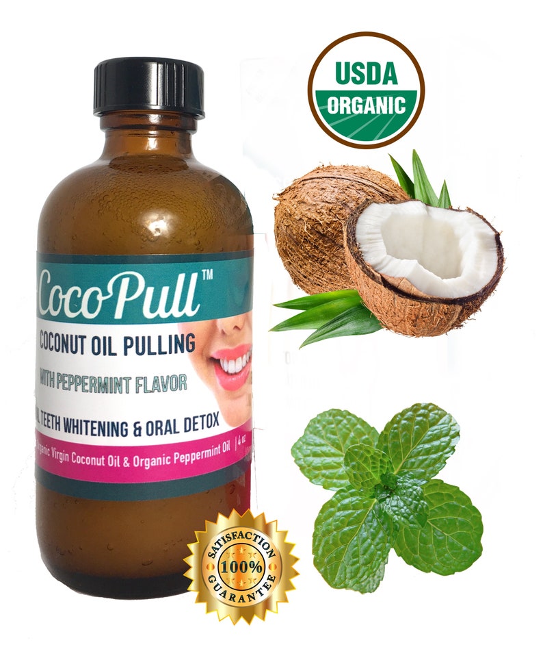 Organic Coconut Oil Pulling Mouthwash Bad Breath Remedy | Etsy Organic Coconut Oil Pulling Mouthwash Bad Breath Remedy | Etsy