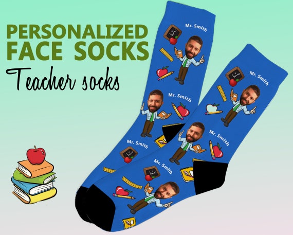Custom Teacher Gift Socks Teacher Appreciation Socks Teacher - Etsy