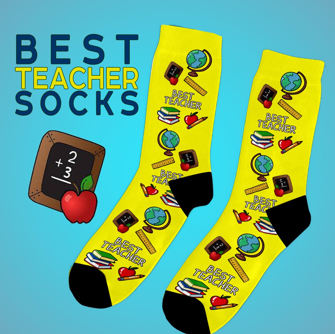 Best Teacher Gift Socks, Teacher Appreciation Socks, Teacher Graduation ...