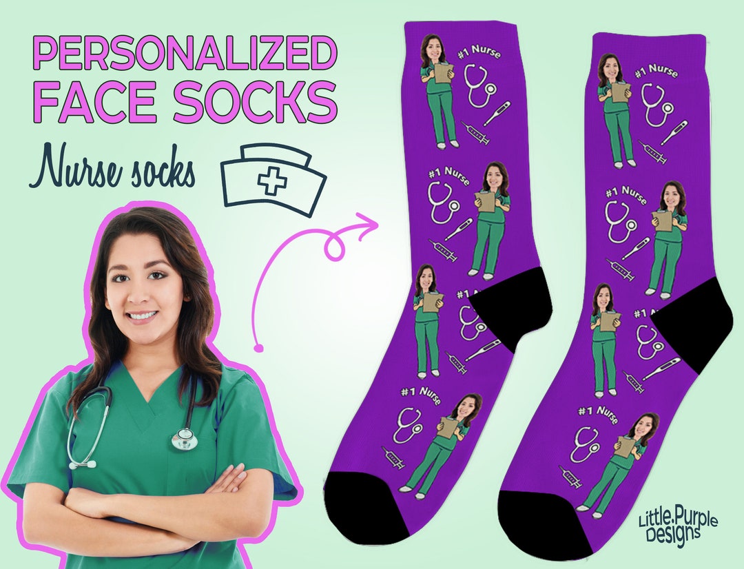 Custom Nurse Socks,gift for Nurse Socks, Photo Nurse Socks, the Best ...