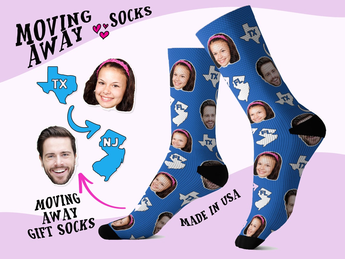 Moving Away Gift Socks coworker Employee Leaving Best | Etsy