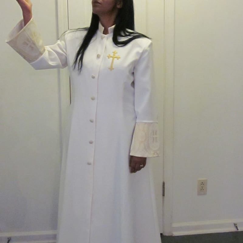 Pastor Robe White - Etsy