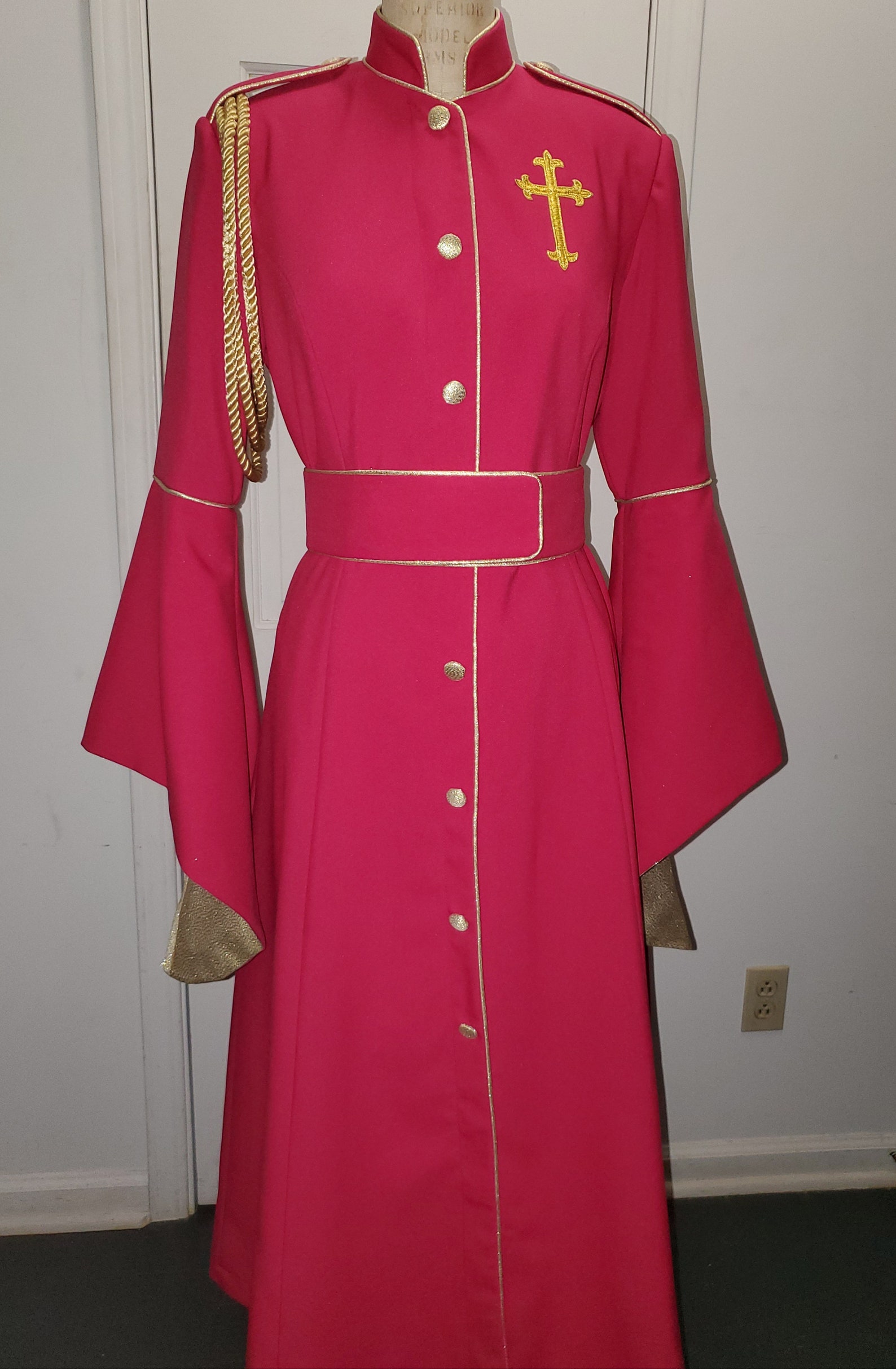 Apostle Vestment Jael With Pleat, Epaulets and Rope Around Shoulder - Etsy