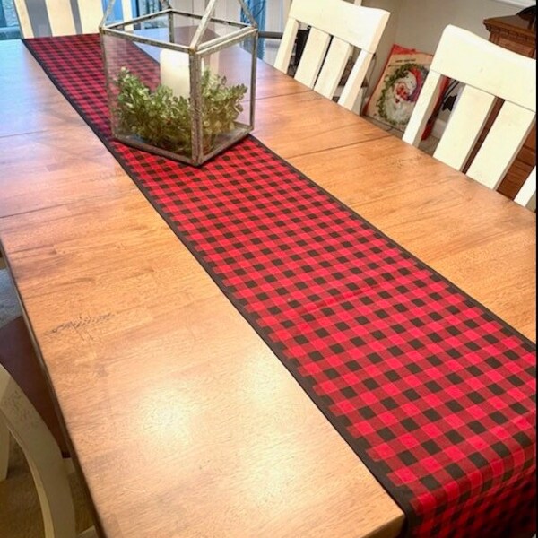 Buffalo Plaid Table Runner - Etsy