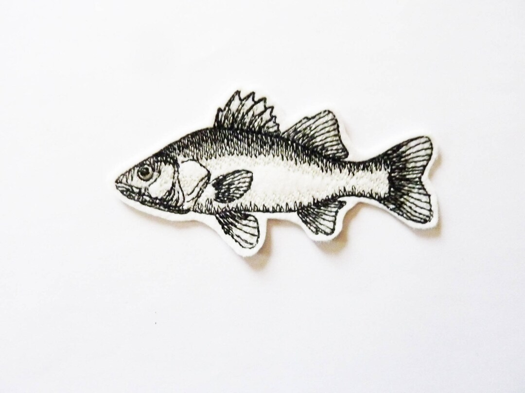 Patch for Fishermen (2 Models)! Perch Fish, Badge, Iron-on Embroidery - Etsy