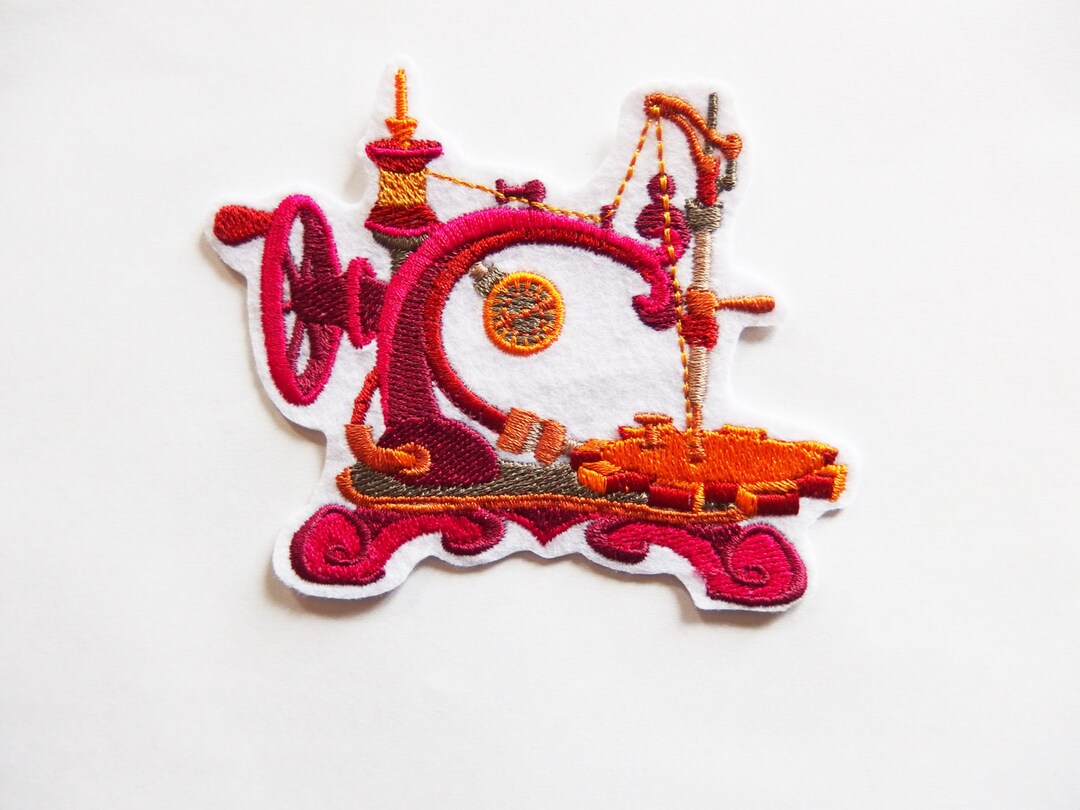 Steampunk Sewing Machine Patch, Embroidery, Iron-on Patch - Etsy