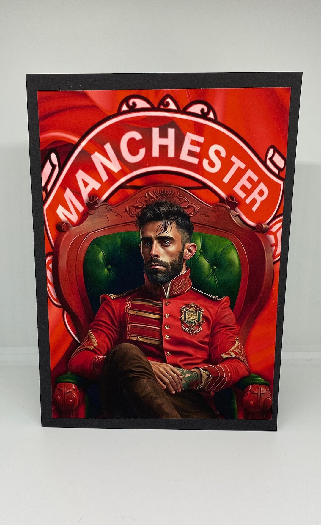 Manchester United Greetings Card. Blank Inside. Any Occasion. Dad ...