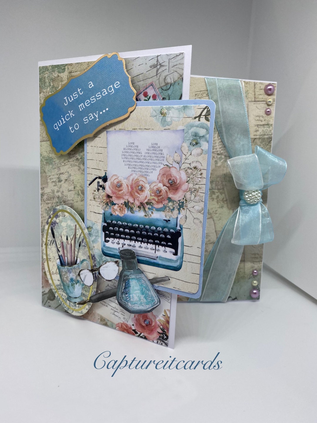 Vintage Time Greetings Card.vintage Card - Etsy