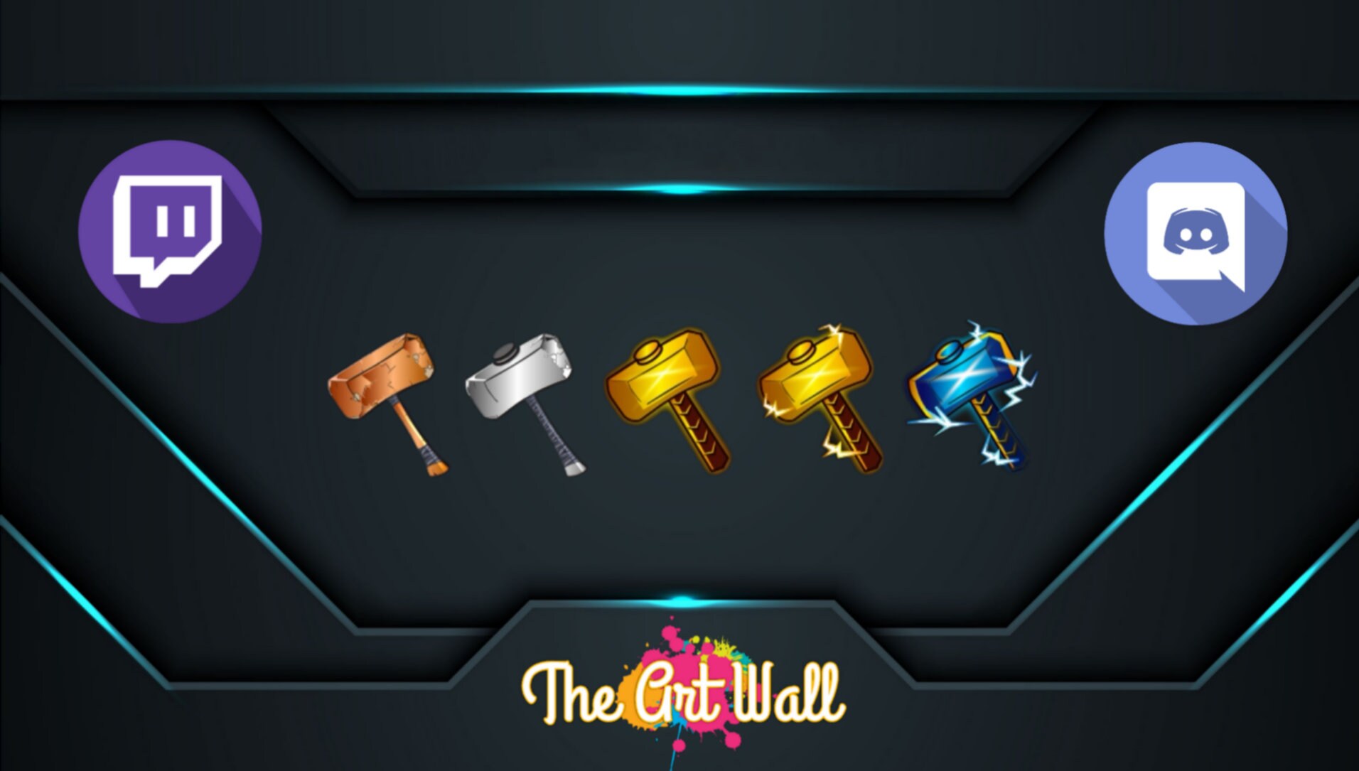 5 X Twitch Sub Badges / the Hammers Subs Badges - Etsy