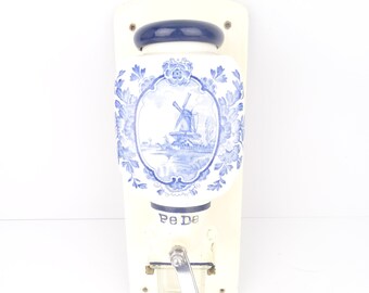 Vintage Dutch BLUE DELFT Wall Mounted Ceramic Coffee Grinder - Etsy