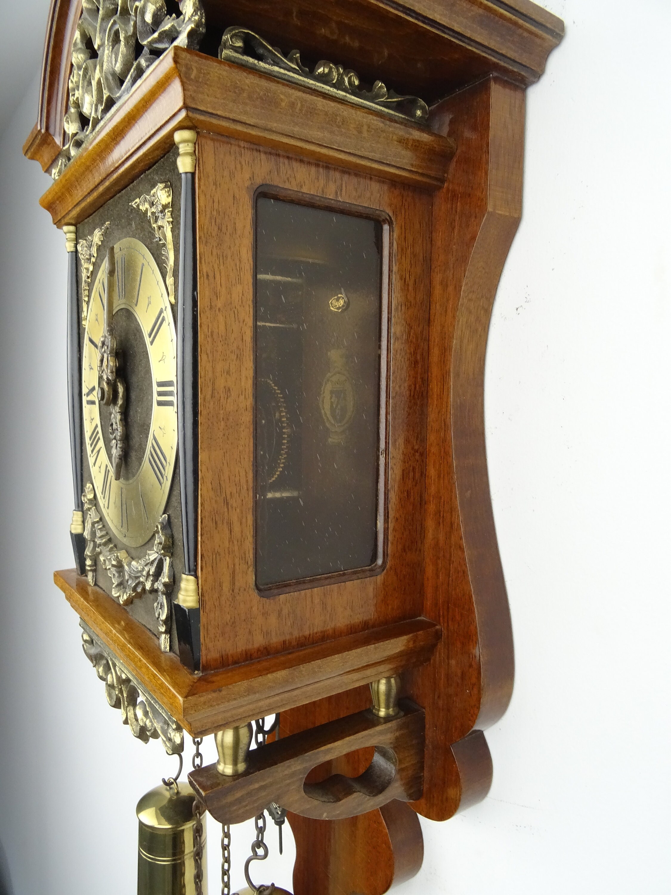 Dutch Vintage Antique Wall Clock Sallander 8 Day Pendulum | Etsy