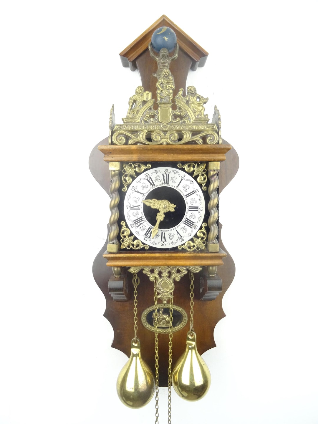 Antique Vintage Zaanse Wall Clock Zaandam Dutch 8 Day Holland ...
