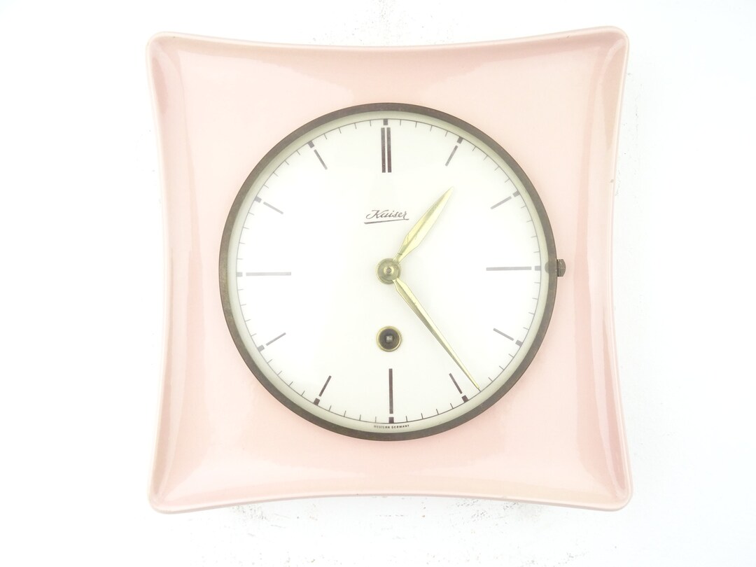 Vintage Antique Kitchen Clock German KAISER Wall Retro Ceramic Clock ...