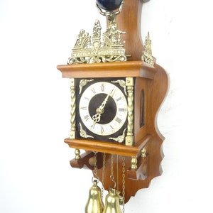 Antique Vintage Zaanse Wall Clock Zaandam Dutch RARE 1 Day Holland ...