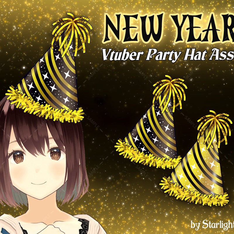 Vtuber Assets Party Hat - Etsy