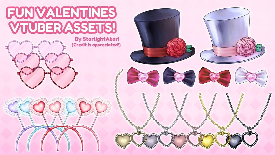 Vtuber Valentines Asset Collection - Etsy