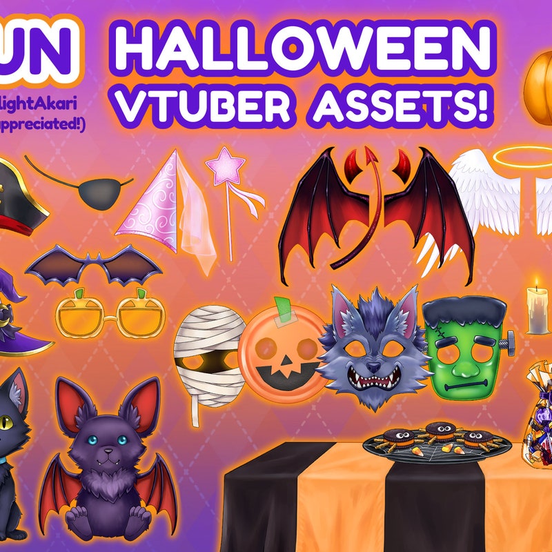 Vtuber Assets Halloween - Etsy
