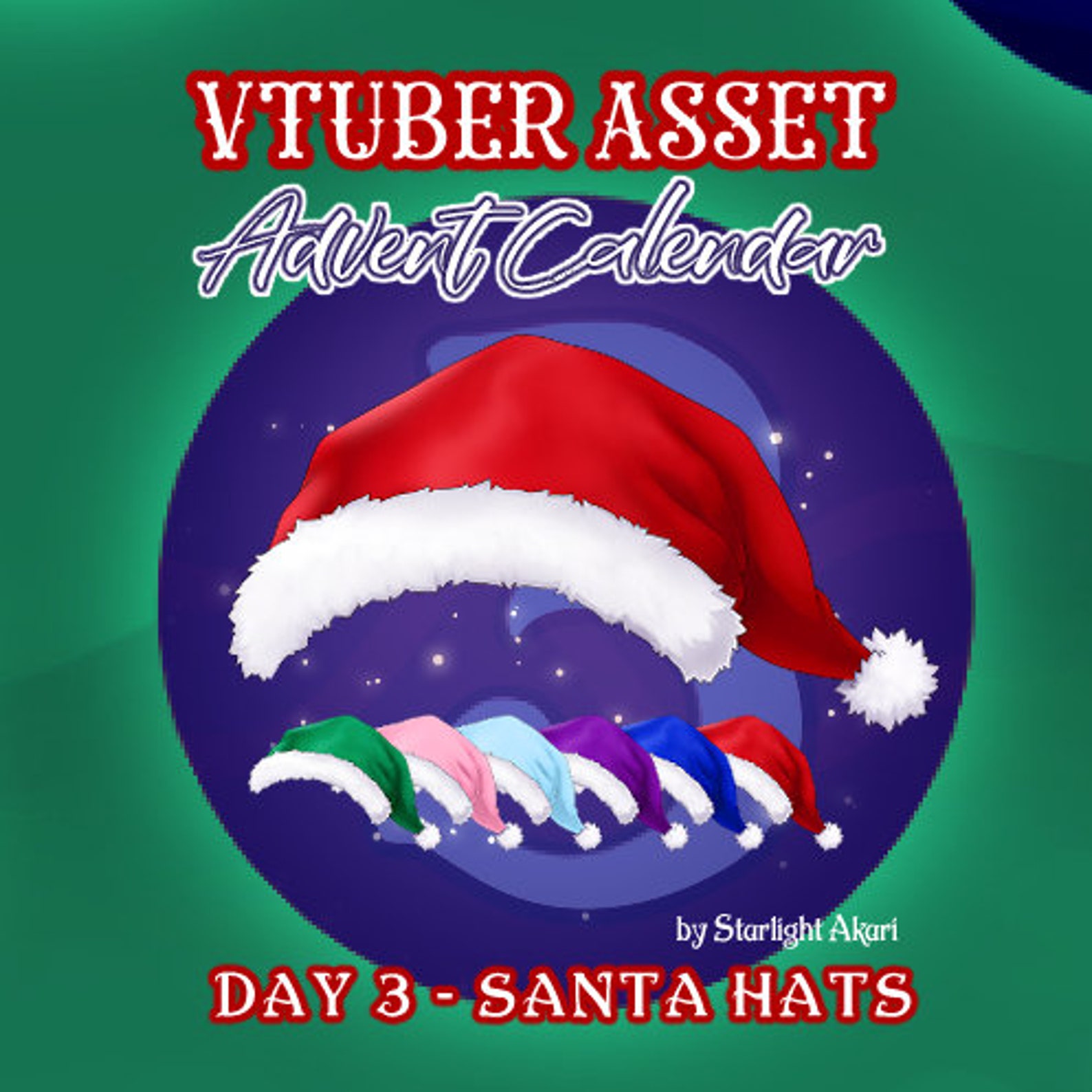 Vtuber / Pngtuber - Santa Hat Asset - Winter Holiday Collection - Etsy