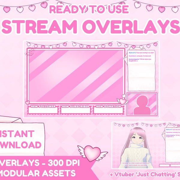 Vtuber Just Chatting Overlay - Etsy