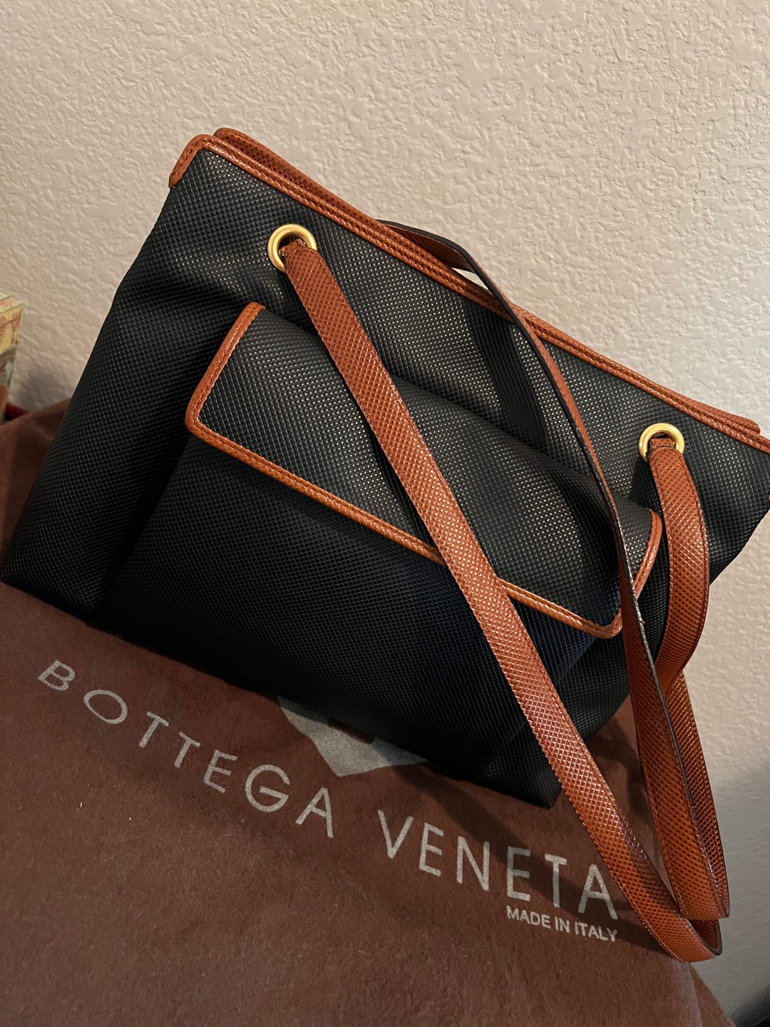 Vintage Bottega Venetta Purse Marco Polo Nero Bags Iconic - Etsy